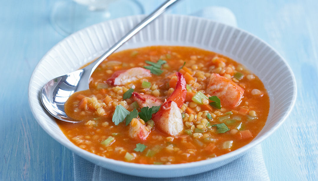 Hummersuppe mit Sekt, Balsamico und roten Linsen – Reader's Digest